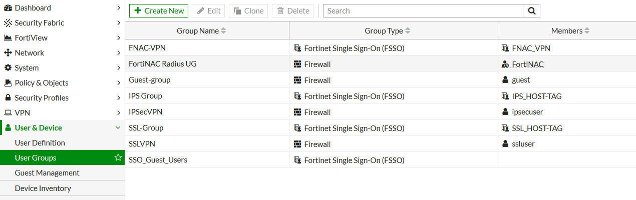Create User Group In Fortigate Required For Fortios Versions Prior To